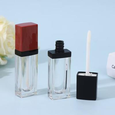 China Custom 3G Empty Beveled Mouth Lipstick Tube with Rubber Seal Screw Closure - Plastic Cosmetic Container for Lip Balm Packaging for sale