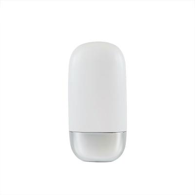 China 50g Oval Luxury Pink Cream Applicator Sunscreen Bottle with Gold Lid for sale
