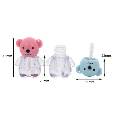 China 4ml Custom Squeeze Lipstick Tube Packaging with Capsule Display Stand for Lip Gloss for sale