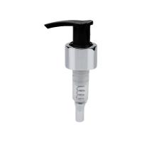 China 24/400 28/410 Aluminum Spiral Lotion Pump Silver Color Shampoo Dispenser for sale