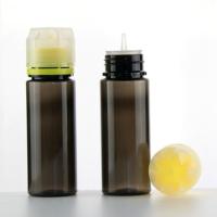 China 30ml Transparent Black Smoke PET Oil Bottle Plastic Packaging with Dropper for sale