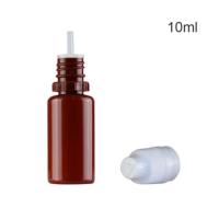 China Custom Translucent PE Squeeze Oil Bottle 30ml Disposable Plastic E-Liquid Container for sale