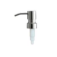 China Stainless Steel Lotion Pump Dispenser 24mm 28mm Smooth Finish for Soap and Cream for sale