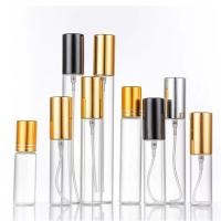 China 5ml Empty Mini Glass Aluminum Spray Bottle for Perfume Essential Oil Sample for sale