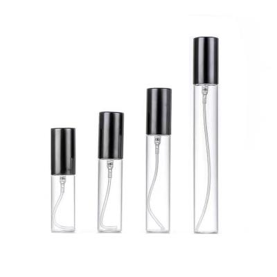 China 5ml 10ml Wholesale Mini Mist Spray Perfume Glass Sample Bottle with Plastic Spray Pump for sale