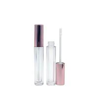 China Custom 4g Empty Round Mouth Lipstick Tube with Rubber Seal Screw Closure Plastic Cosmetic Container for sale