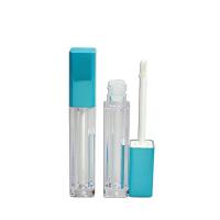 China 3G Empty Beveled Mouth Lipstick Tube with Rubber Seal Screw Closure Plastic Lip Balm Container for sale