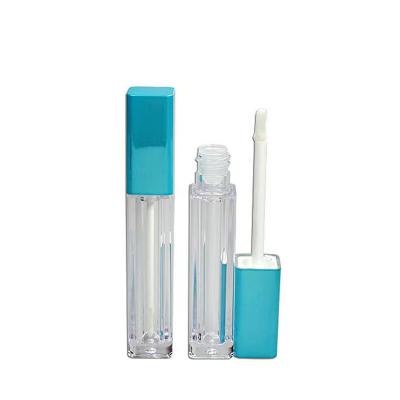 China 3G Empty Beveled Mouth Lipstick Tube with Rubber Seal Screw Closure Plastic Lip Balm Container for sale