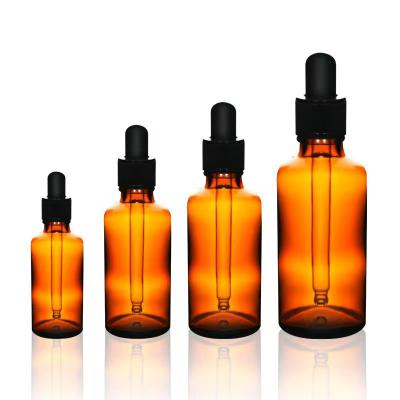 China 30ml 50ml 100ml Transparent Glass Oil Dropper Bottle Small Essential Oil Bottle for sale