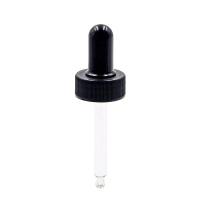 China 18mm 24mm Ribbed PP Plastic Dropper with Pipette Custom Color for Essential Oil Dispensing for sale