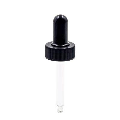 China 18mm 24mm Ribbed PP Plastic Dropper with Pipette Custom Color for Essential Oil Dispensing for sale