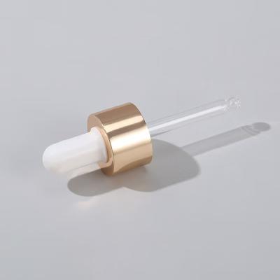 China 18mm 24mm Aluminum Closure Screw PP Plastic Dropper for Serum Essential Oil Bottle for sale