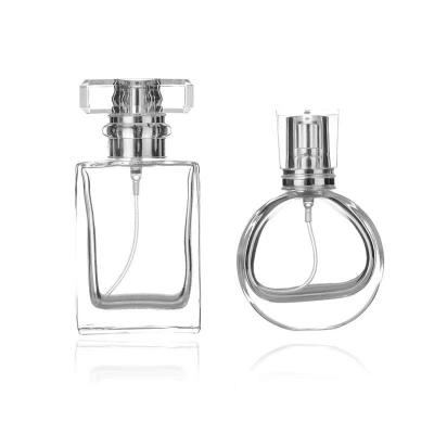 China 30ml 50ml 100ml Cuboid Shape Glass Perfume Mist Bottle for sale