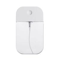 China 30ml 50ml Portable Refillable PETG Plastic Card Shape Perfume Spray Bottle Travel Easy Use for sale