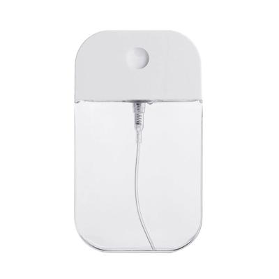 China 30ml 50ml Portable Refillable PETG Plastic Card Shape Perfume Spray Bottle Travel Easy Use for sale