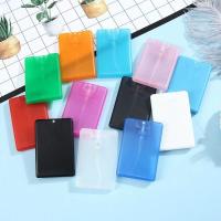China 15ml 30ml Card Piece PP Plastic Perfume Mist Bottle Easy Carry Portable Sample for sale