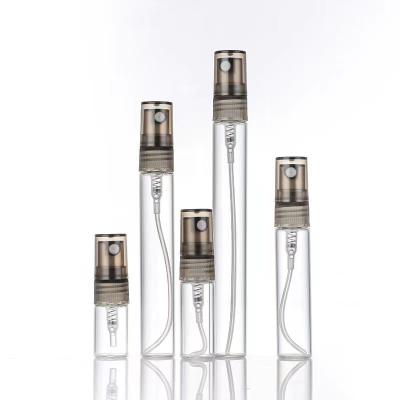 China 15ml 30ml PP Plastic Perfume Mist Bottle Press Down Spray Travel Size for sale