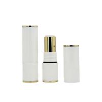 China Wheat Straw Lipstick Tubes 50mm Custom Logo Eco-Friendly Cosmetic Packaging with Lid for sale