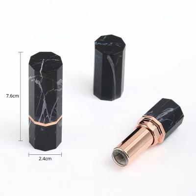 China Custom 3G Empty Beveled Mouth Lipstick Tube with Rubber Seal Screw Closure Plastic for sale