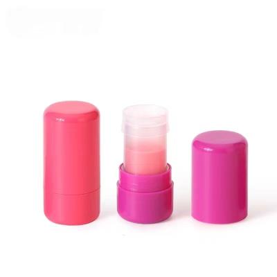 China 3G Empty Beveled Mouth Lipstick Tube with Rubber Seal Screw Closure Plastic Hot Stamping Surface for sale