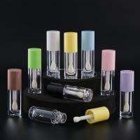 China Metallic Square Lip Gloss Packaging 5ml with Gradient and Wand Applicator for sale