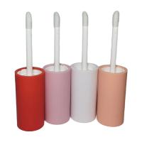 China Empty 6ml Clear Lip Gloss Tubes with Wand Round Custom Logo Packaging for sale
