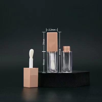China Transparent PET Lipstick Mascara Tube 10ml Screen Printing Gloss Custom for sale