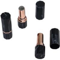 China Lip Gloss Custom Packaging Plastic Lipstick Container with Metallic Material Type for sale