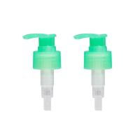 China 24mm 28mm Lotion Dispenser Pump Custom Color Ribbed Closure PP Plastic Lotion Pump for sale