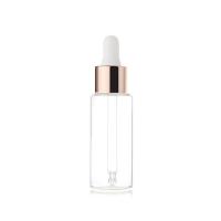 China Empty 5ml to 100ml Transparent Glass Essential Oil Bottle with Dropper Spray Rollerball for sale