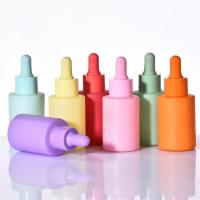 China 10ml 20ml 30ml 50ml Macaron Color Essential Oil Bottle Amber Glass with Dropper Cap for sale