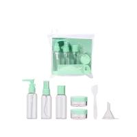 China PET Travel Bottle Set 100ml Refillable Plastic Shampoo Lotion Spray Containers for sale