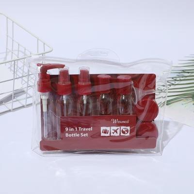 China 50ml Travel Bottle Set Leakproof Shampoo Lotion Containers for Airplane Carry On TSA Approved for sale