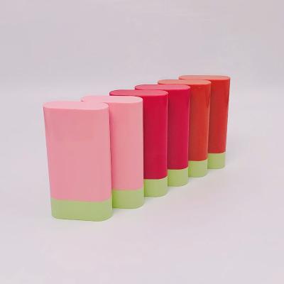 China Custom 20g Empty Deodorant Stick Bottom Swivel Spring Balm Bottle Cosmetic Blush Tube Plastic Packaging Container Reusable for sale