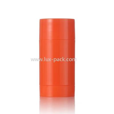 China Bottom Fill Deodorant Stick Blush Lip Balm Bottle 50ml Reusable Plastic Cosmetic Packaging Container for sale