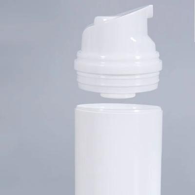 China White Airless Pump Bottle 30ml 50ml 80ml 100ml Crimp Dispenser Customizable for sale