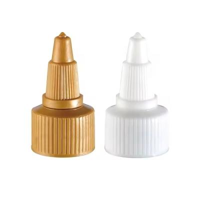 China Custom Color Plastic Twist Cap Kitchen Gel Cover Pointed Mouth Nozzle Cap 5mm for sale