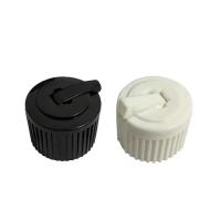 China 24mm 28mm Plastic Screw Cap Dual Chamber Turret Flip Disc Top Lid for 2 Part Epoxy Bottle for sale