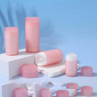China PP Double Shell Body Fragrance Deodorant Balm Container 35g 50g 75g for Personal Care for sale