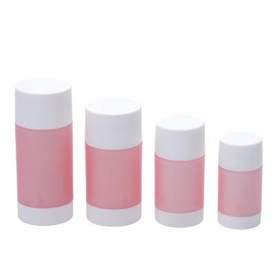 China PP Double Shell Body Fragrance Deodorant Balm Container 35g 50g 75g for Personal Care for sale