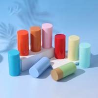 China Cylindrical AS Plastic Cosmetic Container Empty Deodorant Balm 15g to 100g for sale