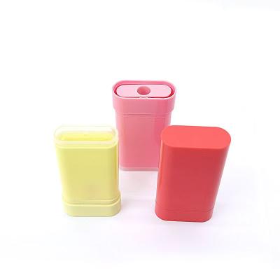 China Empty All Plastic Oval Shape Deodorant Bottle Top Filling Personal Care for sale