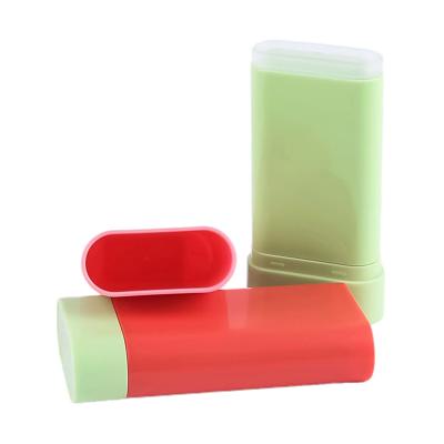 China 15g 20g 30g Round Plastic Deodorant Stick Container for Skin Care Balm for sale