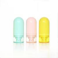 China Frosted Square Airless Pump Bottle 50ml 100ml Plastic Cosmetic Lotion Dispenser for sale