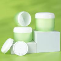 China Custom 50g 100g 200g PP Plastic Cream Jar Round Matt Shell for Skin Care Packaging for sale