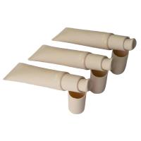 China 30ml 150ml White Plastic Polyethylene Cosmetic Squeeze Tube with Printed Logo for sale