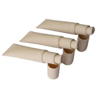 China 30ml 150ml White Plastic Polyethylene Cosmetic Squeeze Tube with Printed Logo for sale