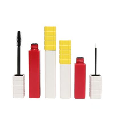 China Mascara Tube Cosmetic Packaging Container with Spoolie Brush Head 10ml for sale