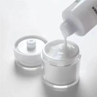 China 15-100g Round PP Double Wall Airless Pump Face Cream Jar New Design for sale