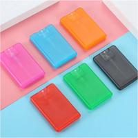 China Custom Logo 10ml 20ml Hand Sanitizer Pocket Perfume Credit Card Spray Bottle for sale